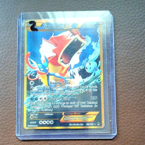 Pokemon | Other | Pokemon Gyarados Ex Card Red And Blue | Poshmark